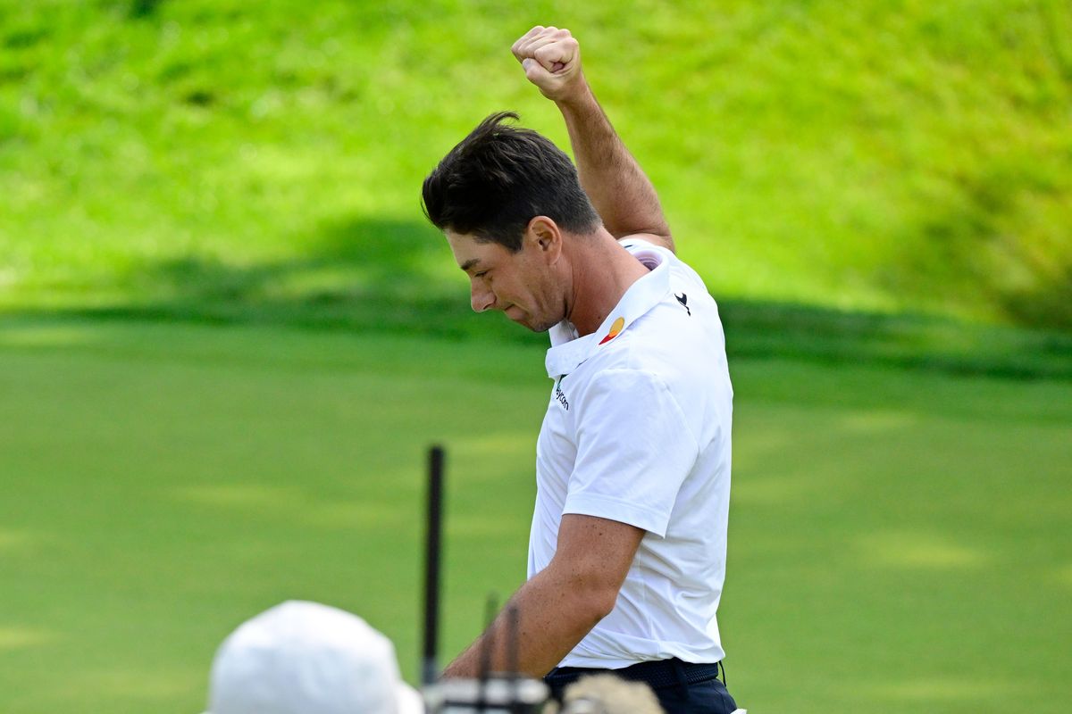 Viktor Hovland wins Travelers in Monday playoff when Scheffler misses ...