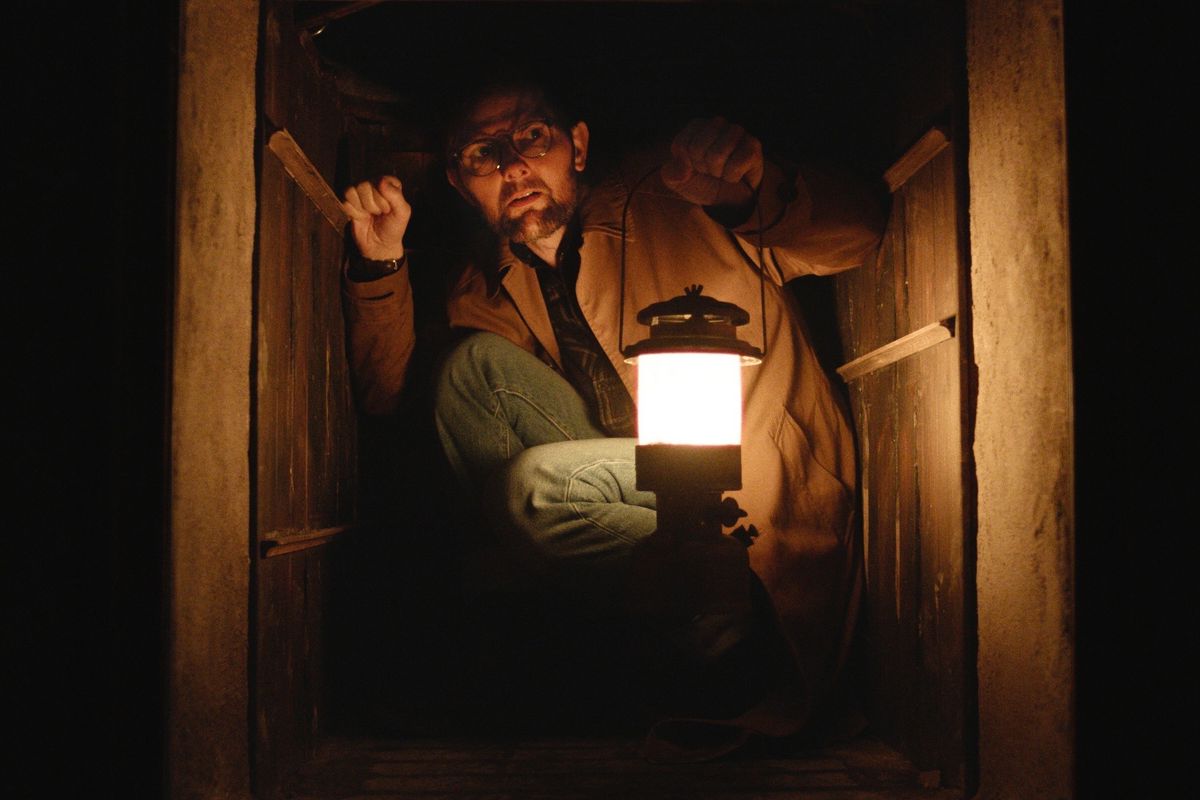 Movie Review: Adam Scott gets spooked in a haunted hotel in ‘Hokum ...