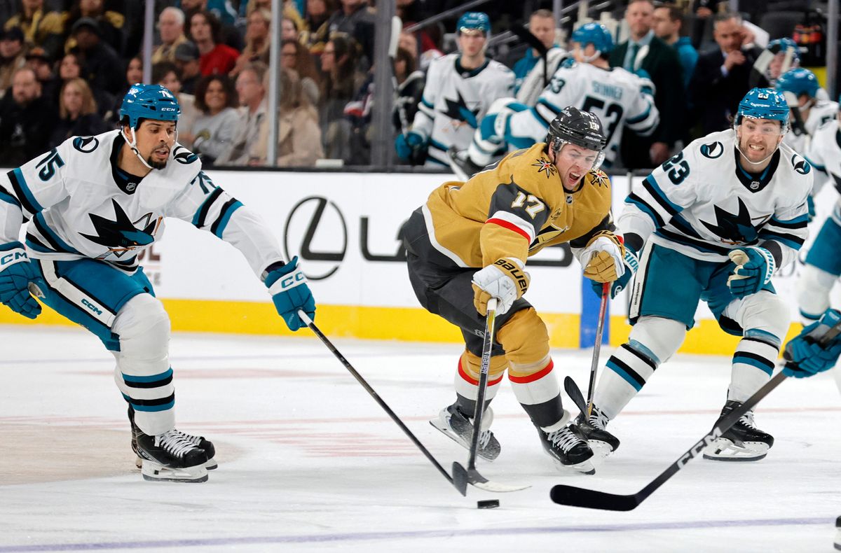 Marner scores 2 as Golden Knights get 5 in 1st period and beat Sharks 7 ...