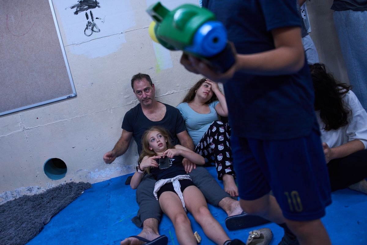 After morning of sirens, Israelis fall back into well-worn war routines ...