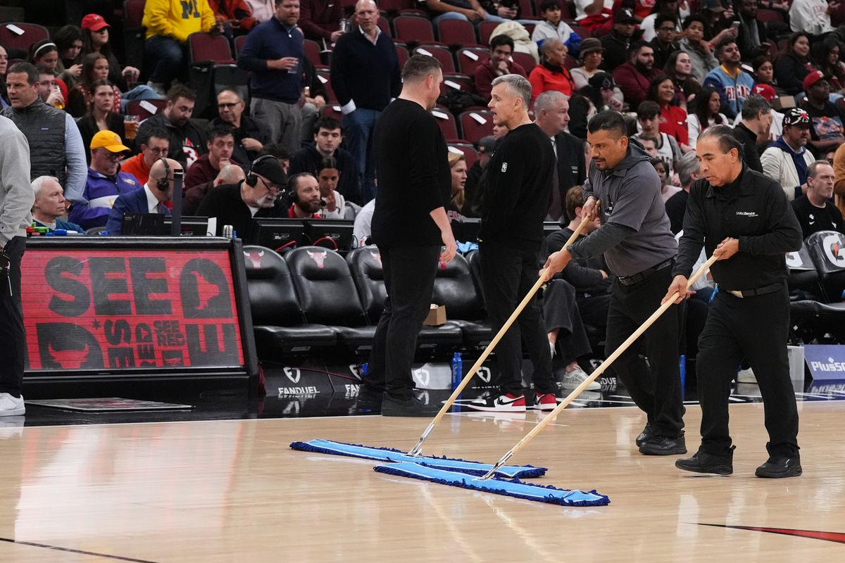 How a slippery court led to a grueling stretch for the Bulls and Heat ...