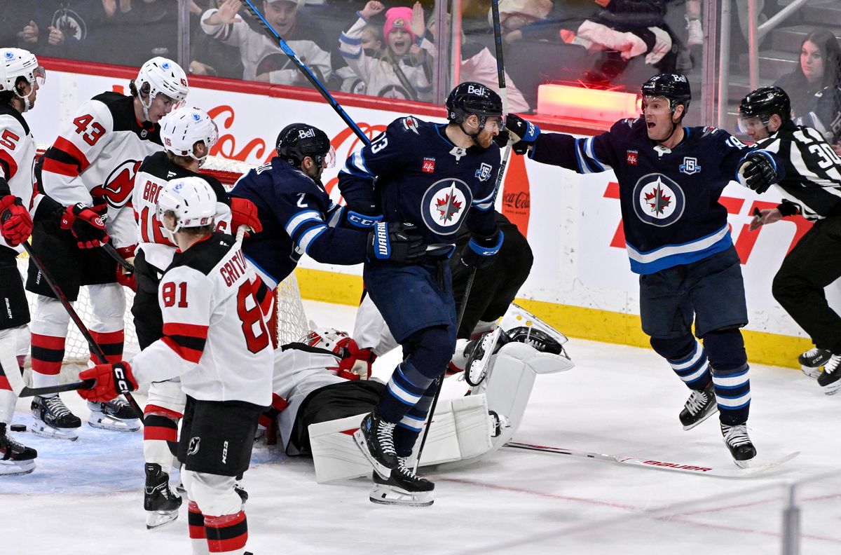 Tanner Pearson breaks 3rd-period tie in Jets’ 4-3 victory over Devils ...