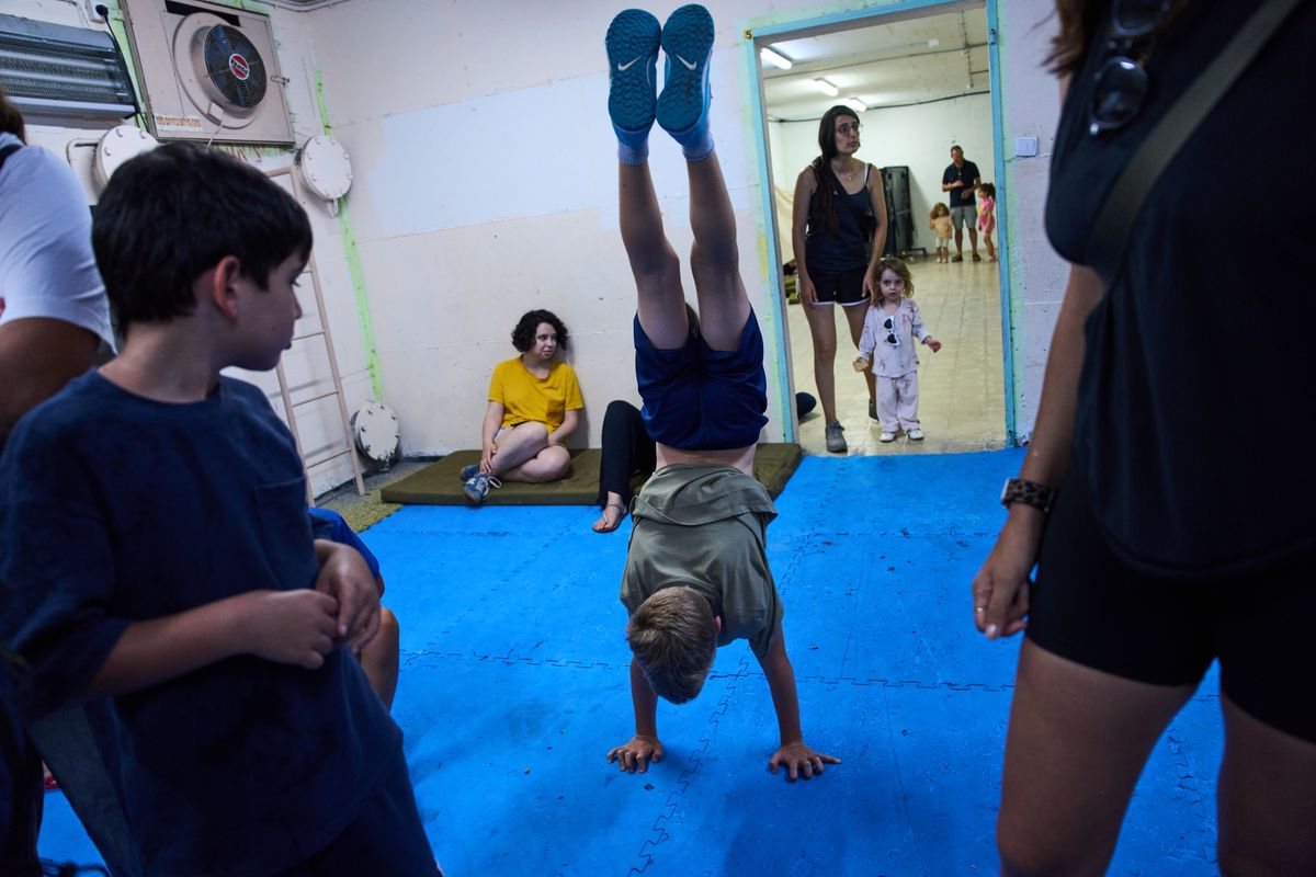 After morning of sirens, Israelis fall back into well-worn war routines ...