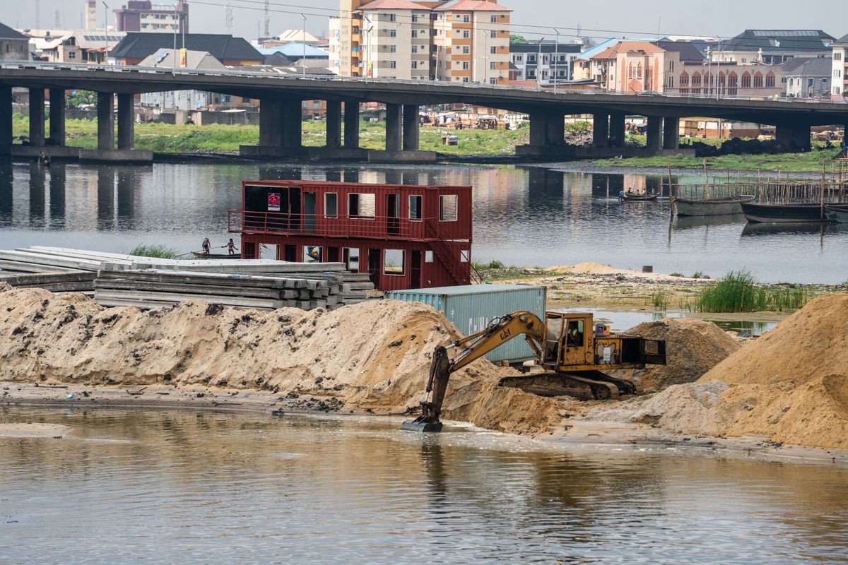 Africa’s megacity of Lagos reshapes its coast by dredging and puts ...
