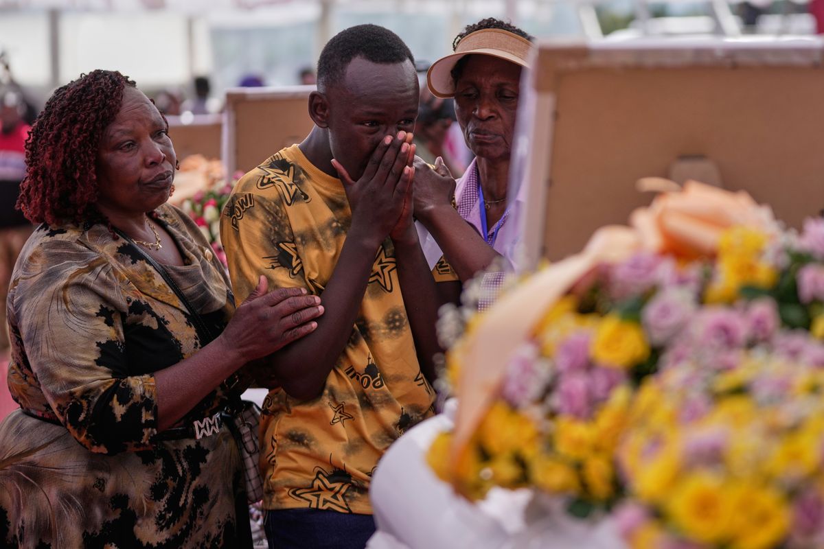 Kenya holds a memorial service for 16 victims of last month’s girls ...
