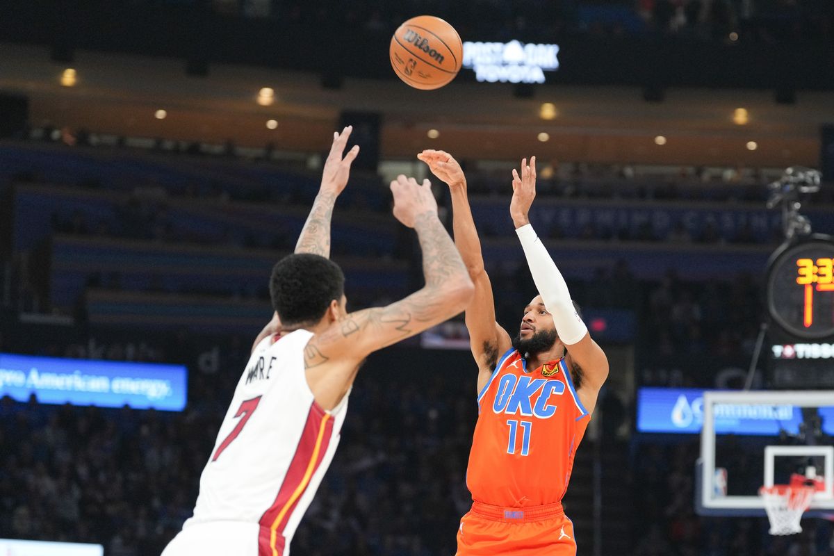 Shai Gilgeous-Alexander scores 29 points as Thunder beat Heat 124-112 ...