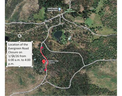 Evergreen Road Will Be Closed Wednesday - myMotherLode.com