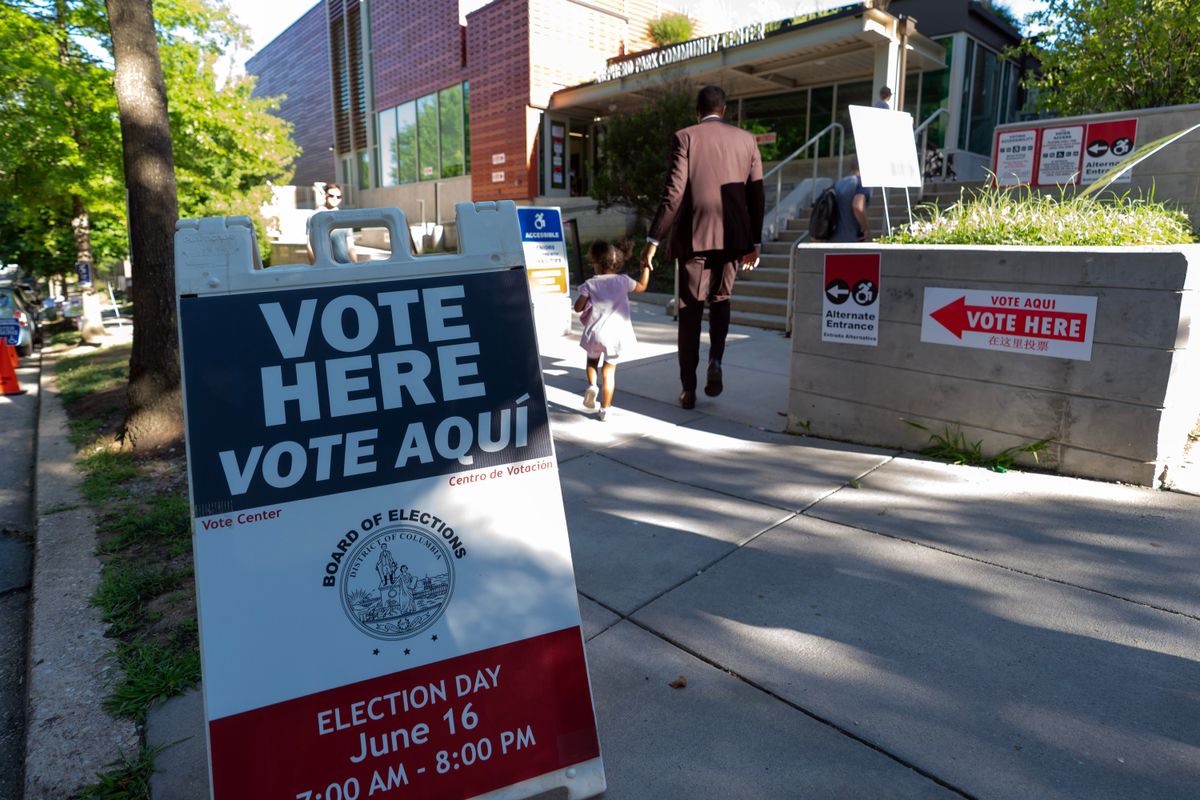 Washington, DC, voters cast ballots in crucial primaries as Trump ...